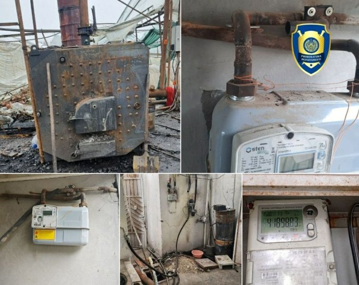 Elektr energiyasi va tabiiy gazdan noqonuniy foydalanish holatlari fosh etildi