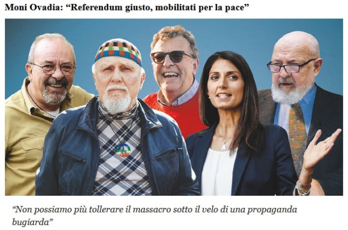 Italiyada Ukrainaga qurol yetkazib berishga qarshi umumxalq referendumi ...