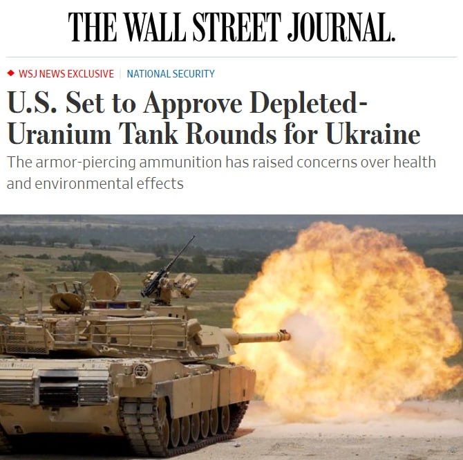 Pentagon Abrams tanklarini uran snaryadlari bilan qurollantirishga chaqirdi